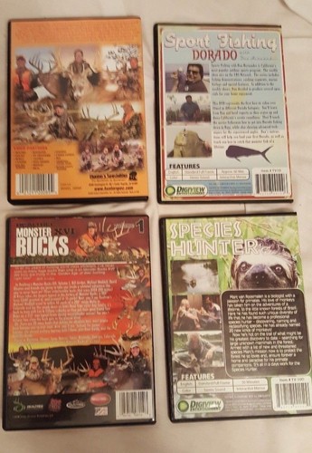 Lot of 4 DVD - Monster Bucks - Primetime Bucks - Sport Fishing ...