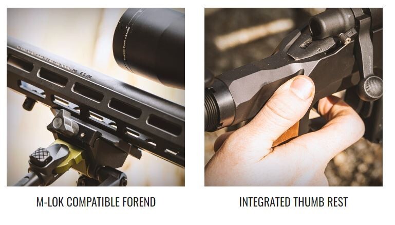 MDT LSS XL Tikka T3/T3X LA Upgraded Chassis Stock 103265-BLK | eBay