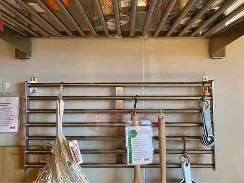 Brand New IKEA KUNGSFORS Stainless Steel Wall Rack 803.349.19 | eBay