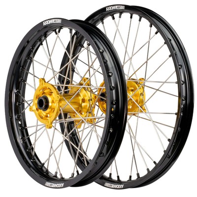 Flat Track Wheel Set (Black/Gold 19x2.15/19x2.50) for 2006-2024 ...