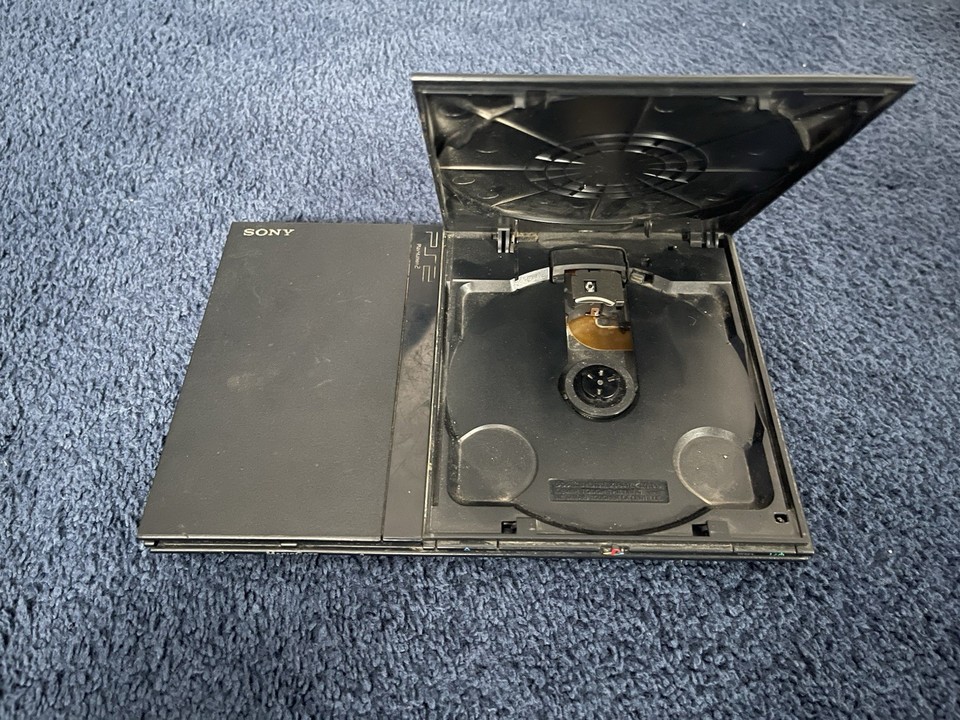 Sony PlayStation 2 PS2 Slim W/ Cables, Game & (Controller For Parts ...