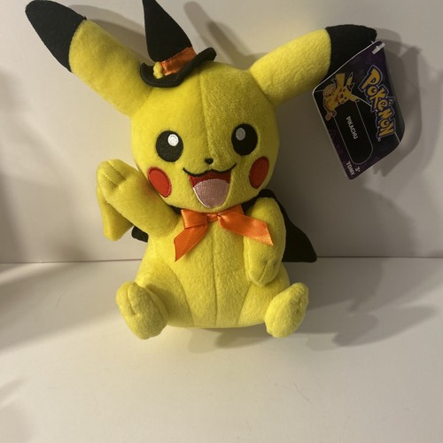 Pokemon Tomy Pikachu Plush Figure Halloween Cosplay Stuffed 8" New with ...