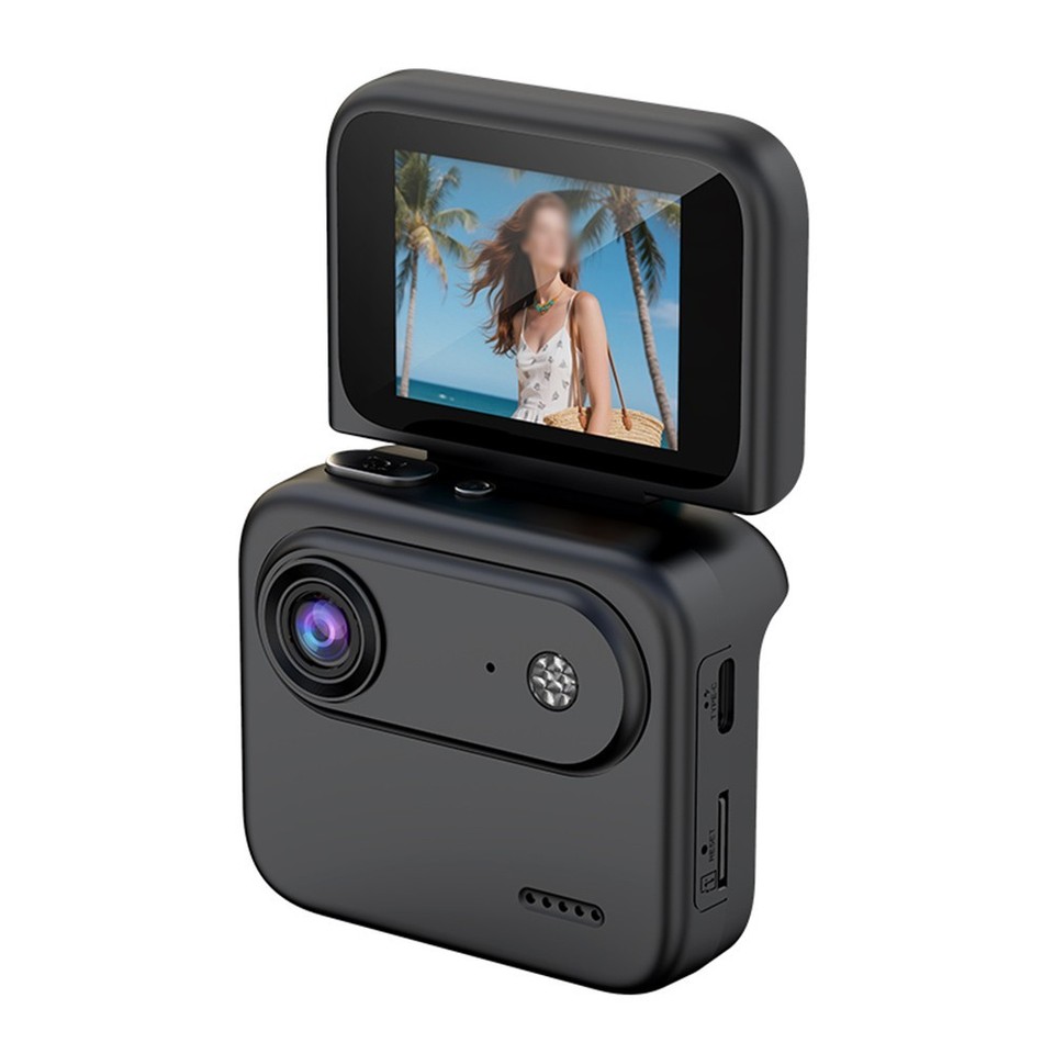 Portable 4K Action Camera With Stabilization Flip Screen Fast Charge ...