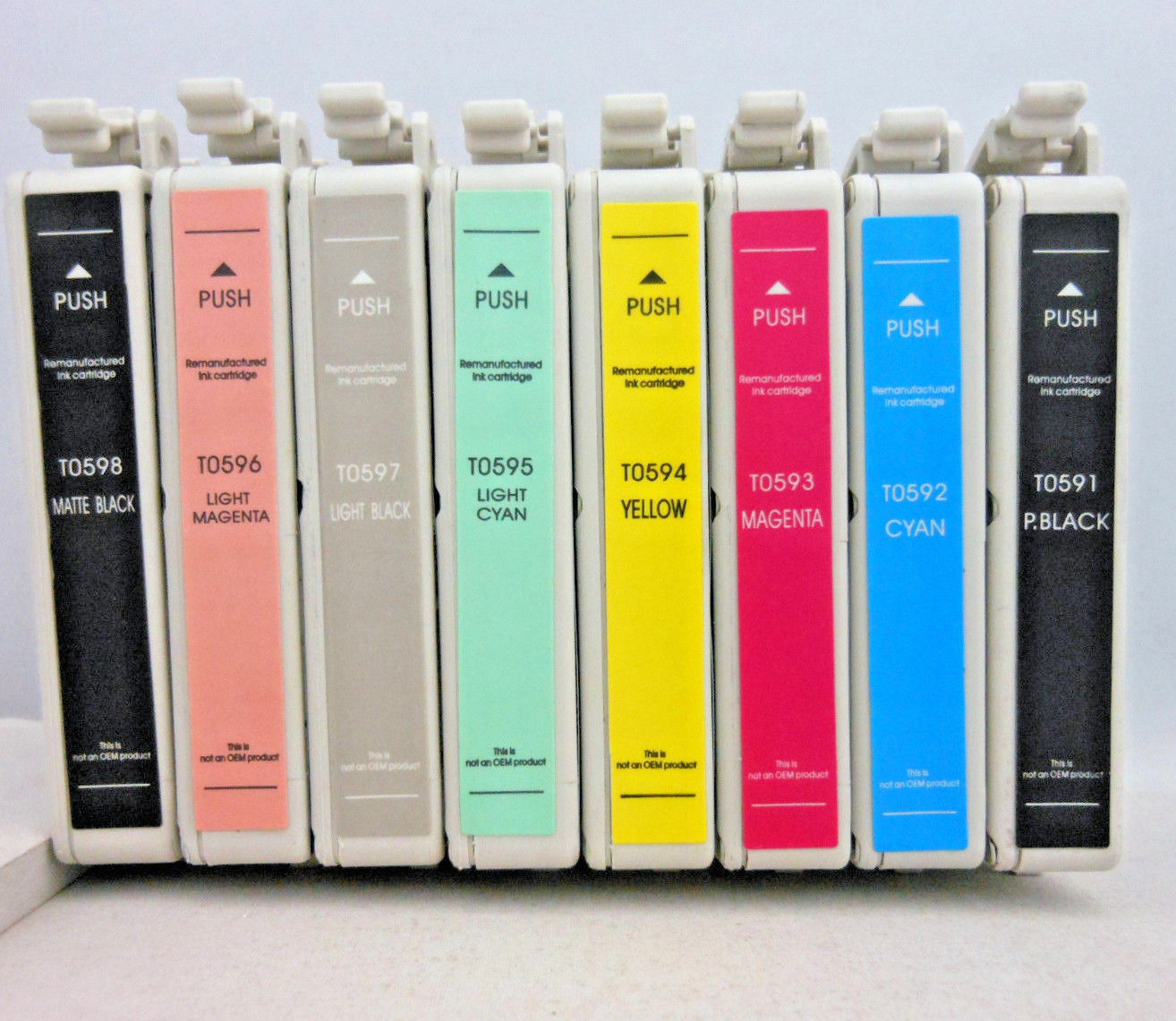 8PK T0591 2 3 4 5 6 7 T0598 Reman Inkjet Cartridge for Epson Stylus ...