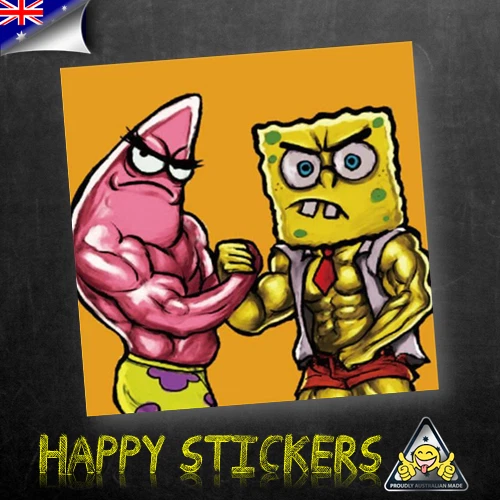 Muscular Spongebob And Patrick