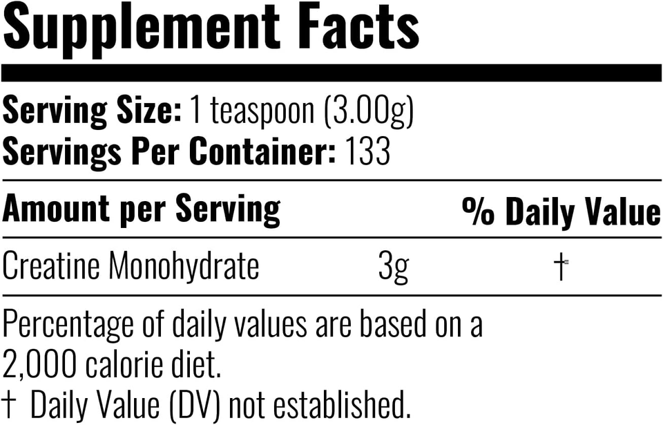 INNER ARMOUR CREATINE MONOHYDRATE 400g 133 Servings Increase Strength ...