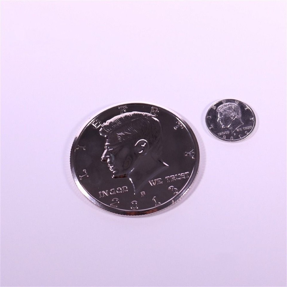 Gimmick Jumbo Coin Magic Props 3 Inches Coin Magic Coin Close Up | eBay