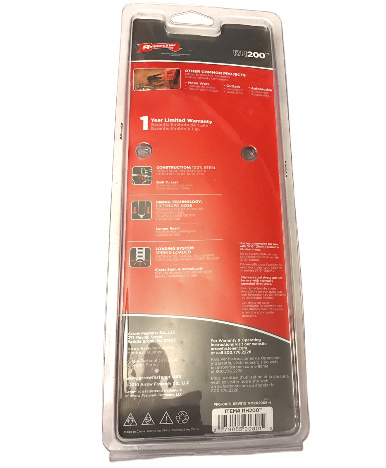 Arrow Fastener Rh200 Professional Rivet Tool Heavy Duty for sale online ...