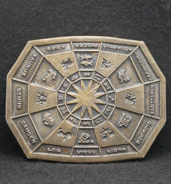 WD05118 *NOS* VINTAGE 1970s ***ZODIAC SIGNS*** ASTROLOGY BELT BUCKLE | eBay