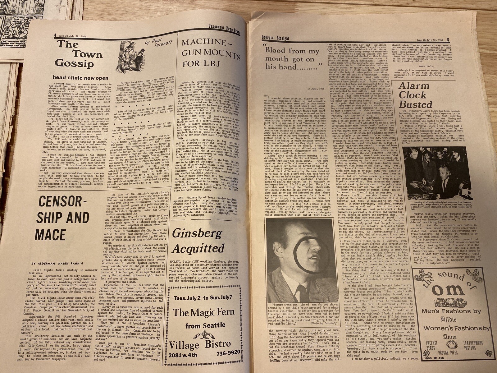 Vintage Underground Newspaper. 1968 Georgia Straight Vol 2 Jun27-Jul12 ...