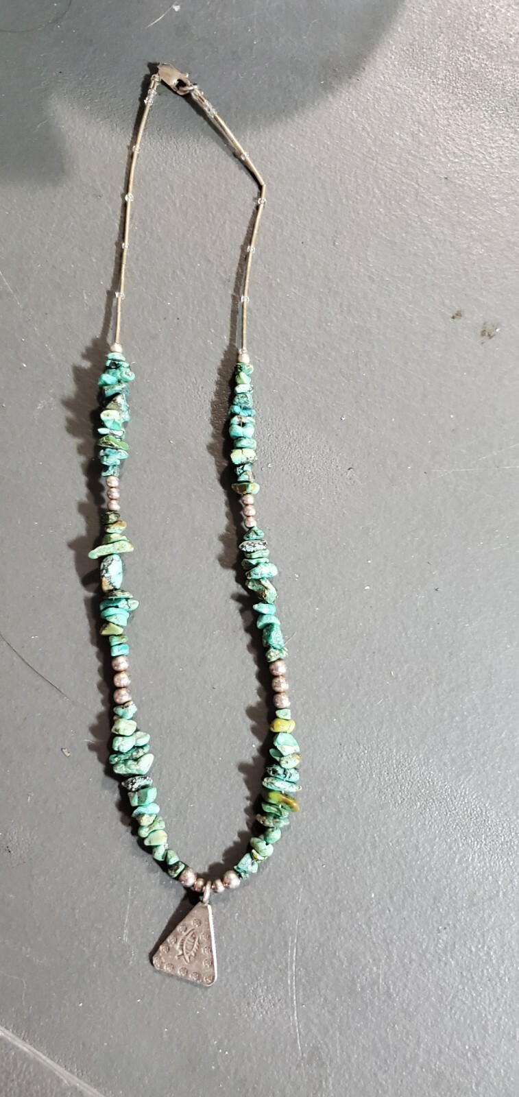 Native American Navajo Liquid Silver Necklace Jewelry… - Gem
