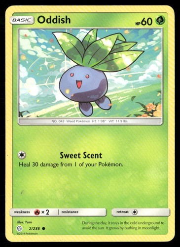 2019 Cosmic Eclipse Set Pokemon Card 002 Oddish NM | eBay