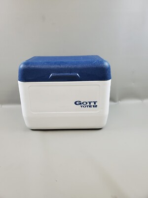 GOTT Sport Cooler Tote12 Lunch Box Ice Chest Blue/White 1811/1812 Good ...