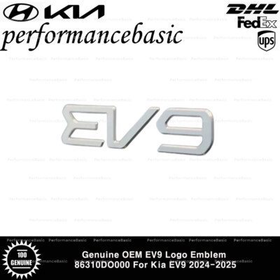 Genuine OEM EV9 Logo Emblem 86310DO000 For Kia EV9 2024-2025 | eBay