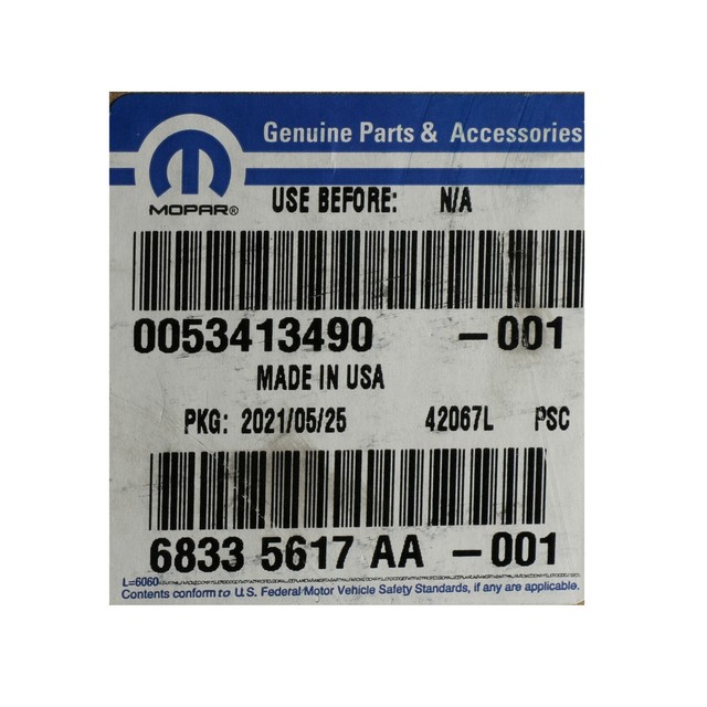 Bumper Bracket Rear Mopar 68335617AA fits 18-19 Jeep Wrangler for sale ...