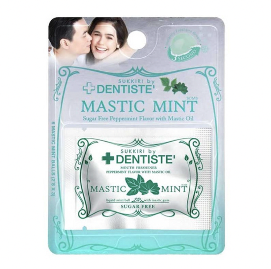 12x Sukkiri By Dentiste Mastic Mint Ball Mouth Breath Freshener ...