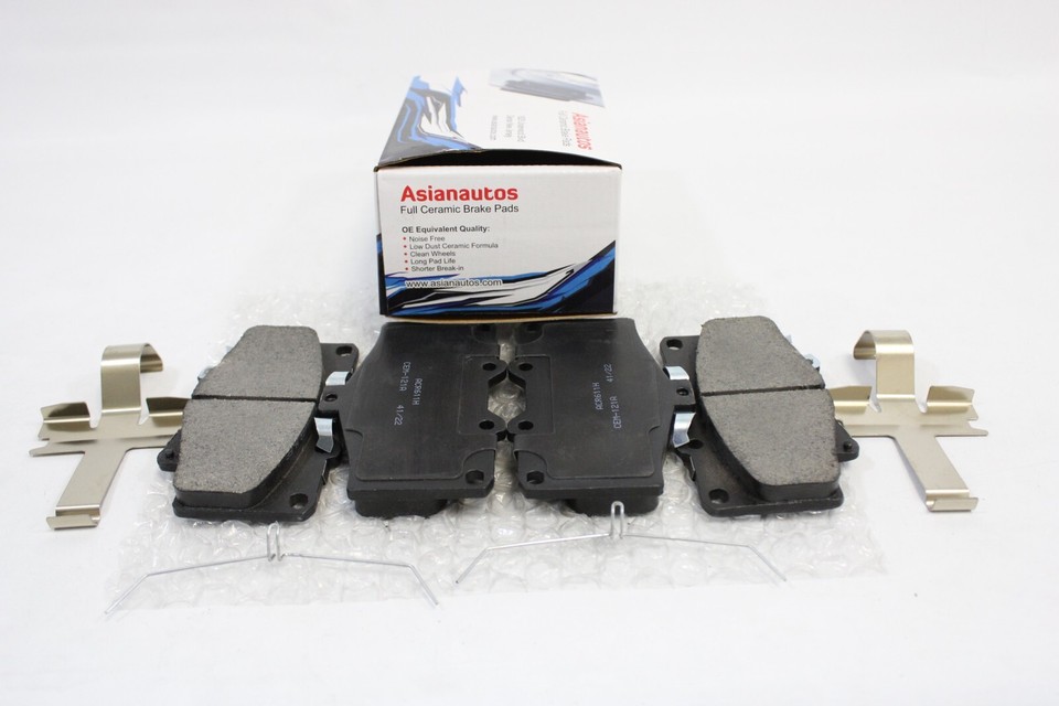 Asianautos Full Ceramic Front Brake Pads With Hardware for Toyota ...