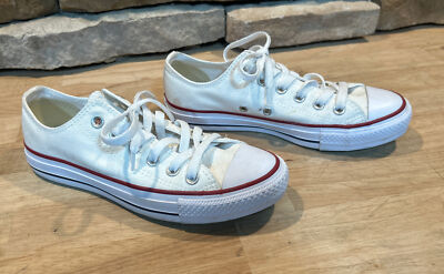 CONVERSE ALL STAR M7652 WHITE CANVAS LACE UP SNEAKERS MEN'S SIZE 5 ...