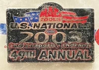 "VRHTF NHRA SUPER COOL "2,003 49TH US NATIONALS INDY" 1.5" X 1.25" HAT ...