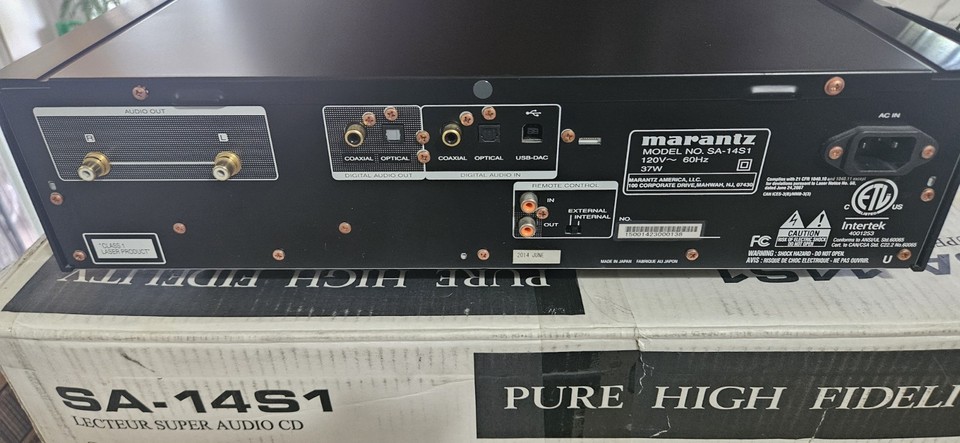Marantz SA14 S1 SACD, CD Player. Ex. Cond. W/Box, Manual, Remote ...