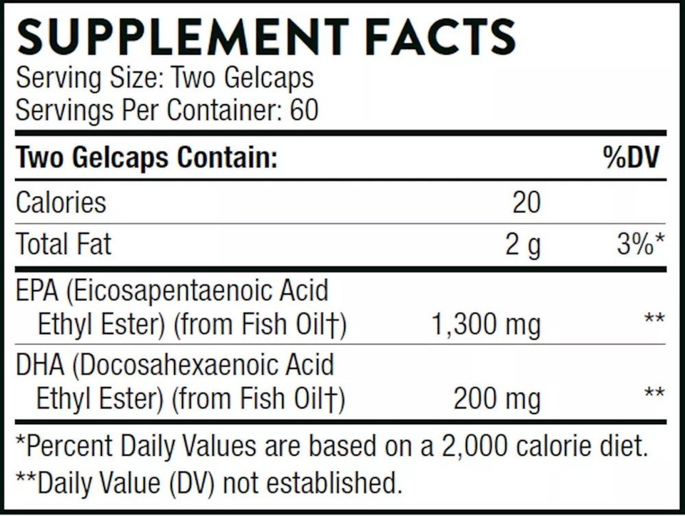 Super EPA Pro Omega-3 Fish Oil 1300mg EPA for Heart & Lipid Support ...