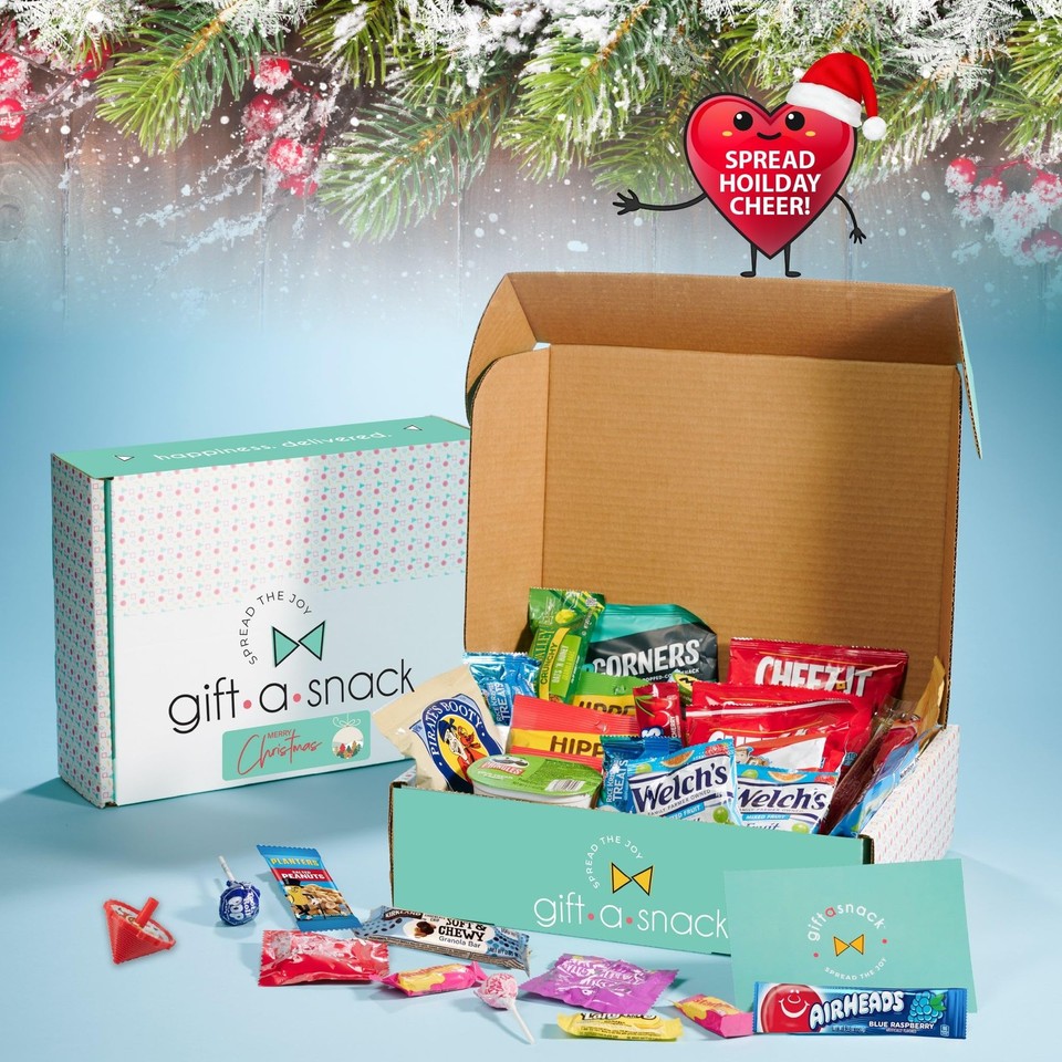 Gift A Snack - Christmas Stocking Stuffed, Pre-filled Holiday Snack Box ...