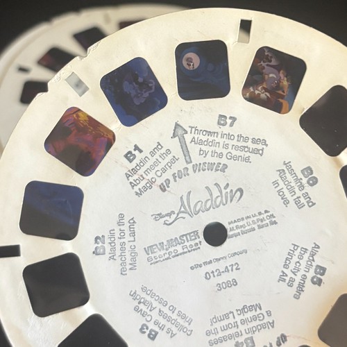Viewmaster Reels ALADDIN #3088 Vintage Disney Toy Set of 3 | eBay