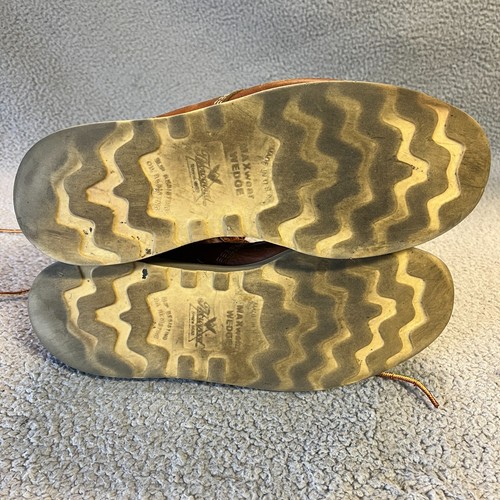 Thorogood Work Boots 8" Mens 13 D Brown Leather Moc Toe Non Safety 814 ...