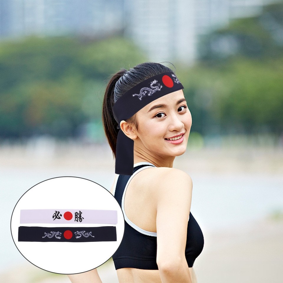 4 Pcs Japanese Samurai Turban Hachimaki Headband Headbands for Karate ...
