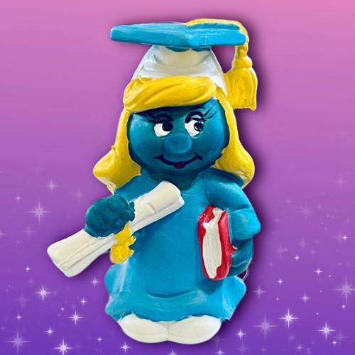 Smurfs 20151 Graduation Grad Smurfette Smurf PVC Figure Figurine ...