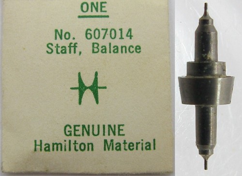 Hamilton 18s #607014 SRSC balance staff #723 pivot 11 | eBay