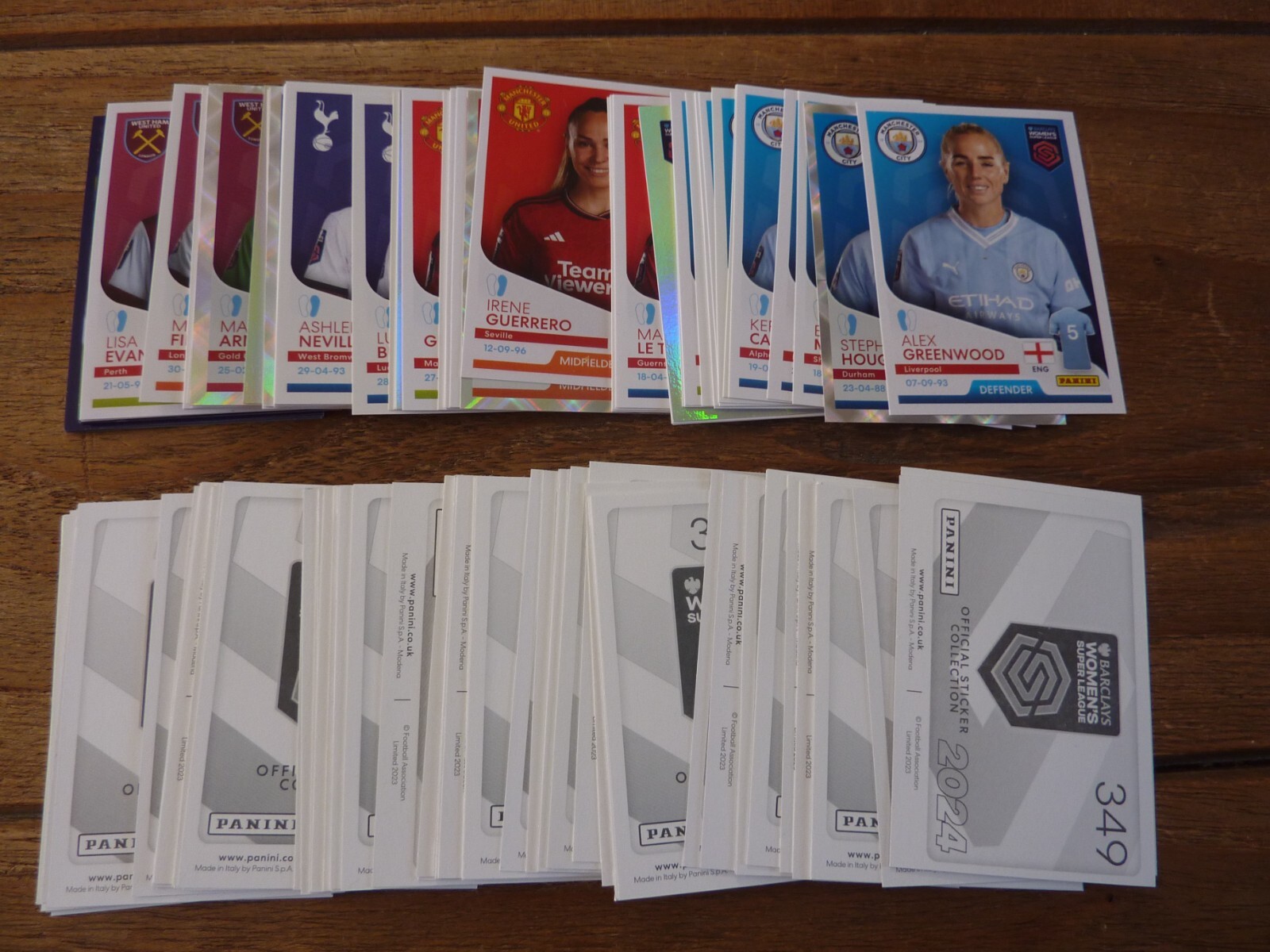 Panini Womens Super League 2024 Football Stickers WSL - No 201-349 Pick ...