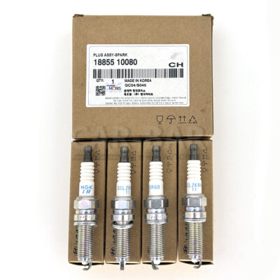 4PCS Spark Plug 18855-10080 for Hyundai Elantra Genesis Kia Borrego | eBay