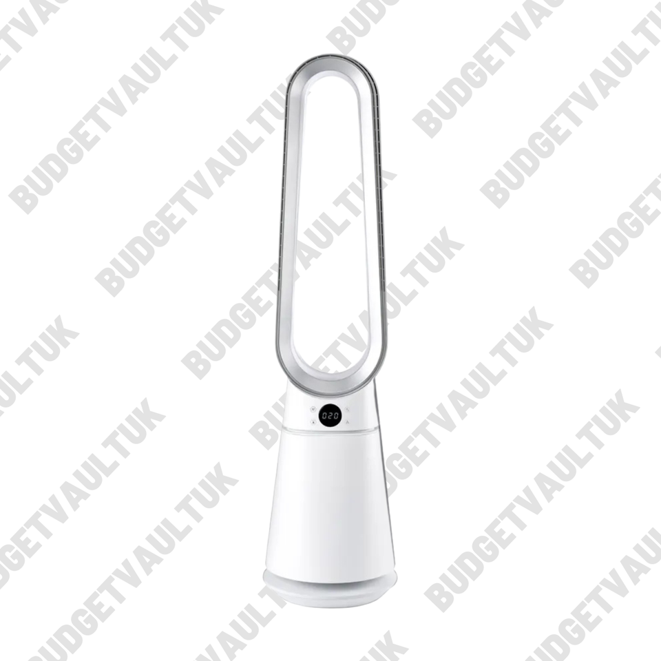 Silvercrest Bladeless Tower Floor Fan LED Display Timer 20 Speed 120 ...