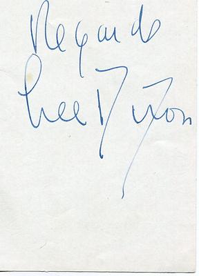 LEE DIXON SINGER / ACTOR IN ANGEL AND THE BADMAN SIGNED PAGE AUTOGRAPH ...