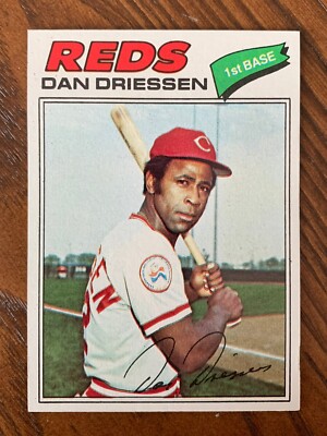 DAN DRIESSEN 1977 Topps Baseball Card #23 – CINCINNATI REDS | eBay