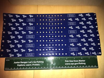 Miller Lite Beer VIP Event Party Adjustable Wristbands Drink Stub Tabs ...
