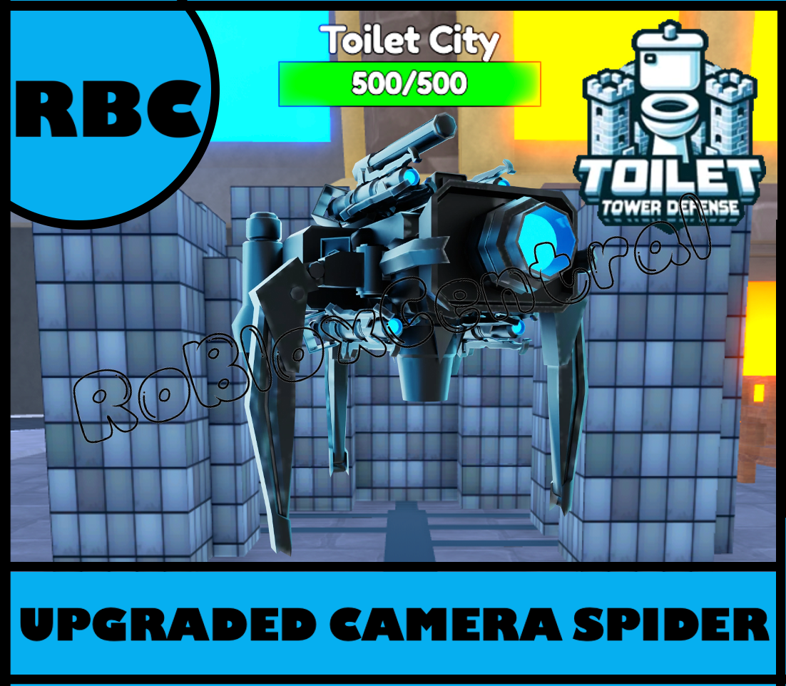 UPGRADED CAMERA SPIDER - ROBLOX TOILET TOWER DEFENCE - CHEAP TTD UNIT ...
