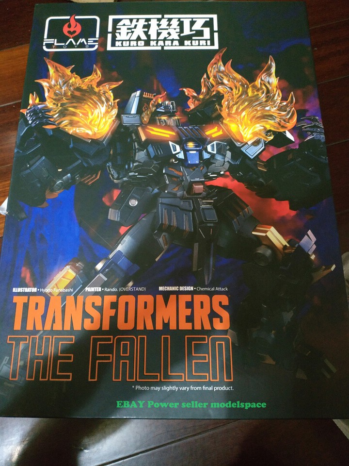 Flame Toys Transformation Kuro Kara Kuri The Fallen Action Figure IN ...