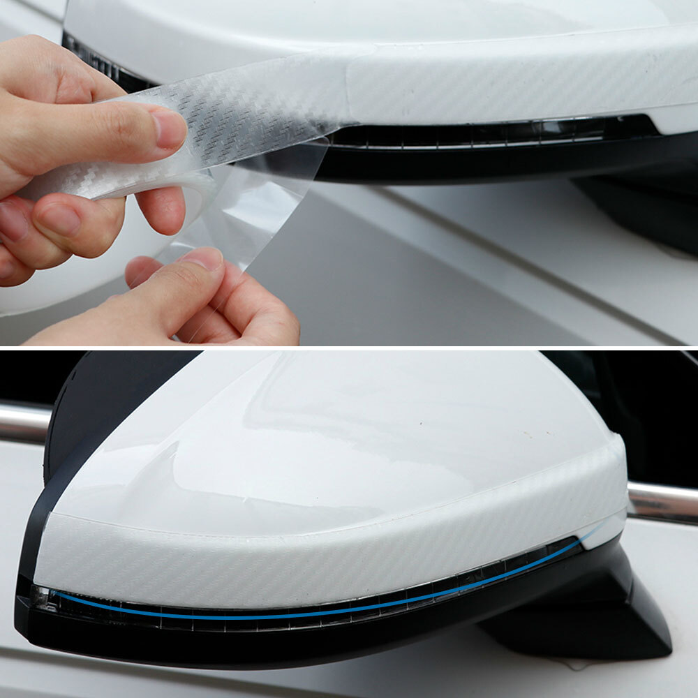 3m*5cm DIY Car Door Protector Sill Scuff Cover Anti Scratch Carbon ...