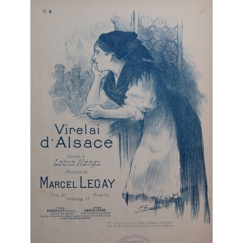 LEGAY Marcel Virelai d'Alsace Chant Piano ca1897 | eBay
