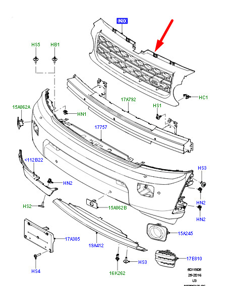 Land Rover LR024301 Genuine OEM Factory Original Grille for sale online ...