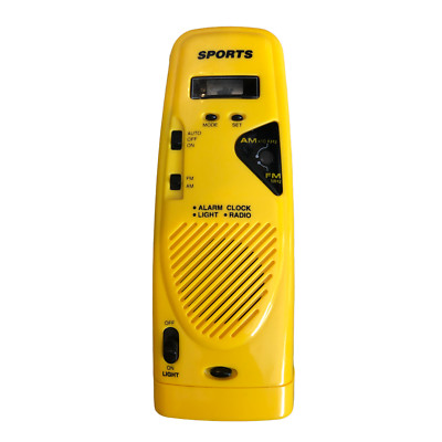 Wilson Sports Engineered AM/FM Radio with Flashlight and Alarm Clock ...