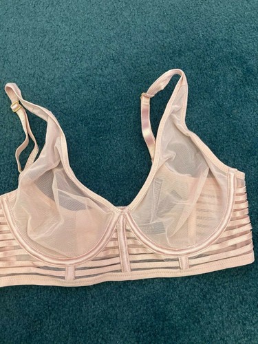 Victorias Secret Unlined Plunge Bra 32D NWOT Pale Pink | eBay