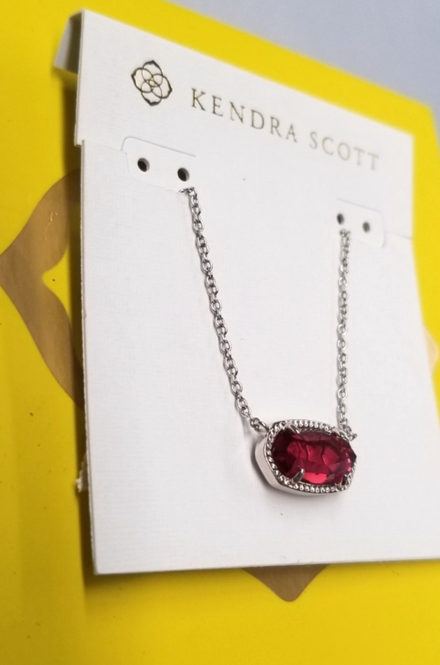 Kendra Scott Elisa Berry Glass Pendant Necklace 15"+2" | eBay UK