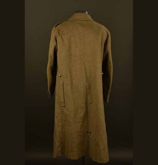 New Brown French Capote Sortie Model 1920 506 Eme Wool Men Long Coat | eBay
