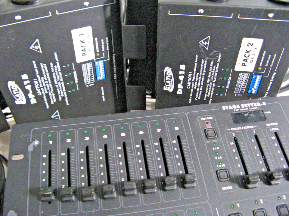 Elation Stage DP-415 Pak 1 Pak 2 Dimmer System as shown+Stage setter-8 | eBay