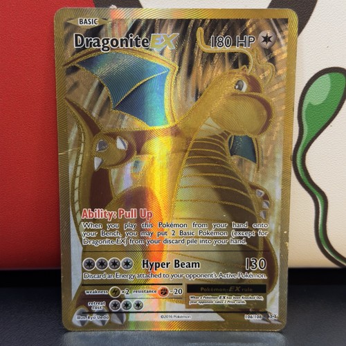 Pokemon TCG Dragonite EX Full Art Ultra Rare Holo 106/108 XY Evolutions ...