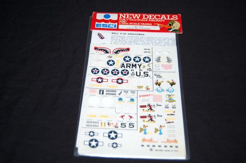 Esci 1/72 Scale Decal Set for P-39 Airacobra and P-38 Lightning Model ...