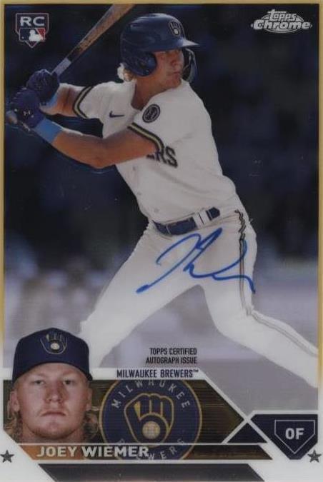 2023 Topps Chrome - Rookie Autographs Joey Wiemer #RA-JW (AU, RC) for ...